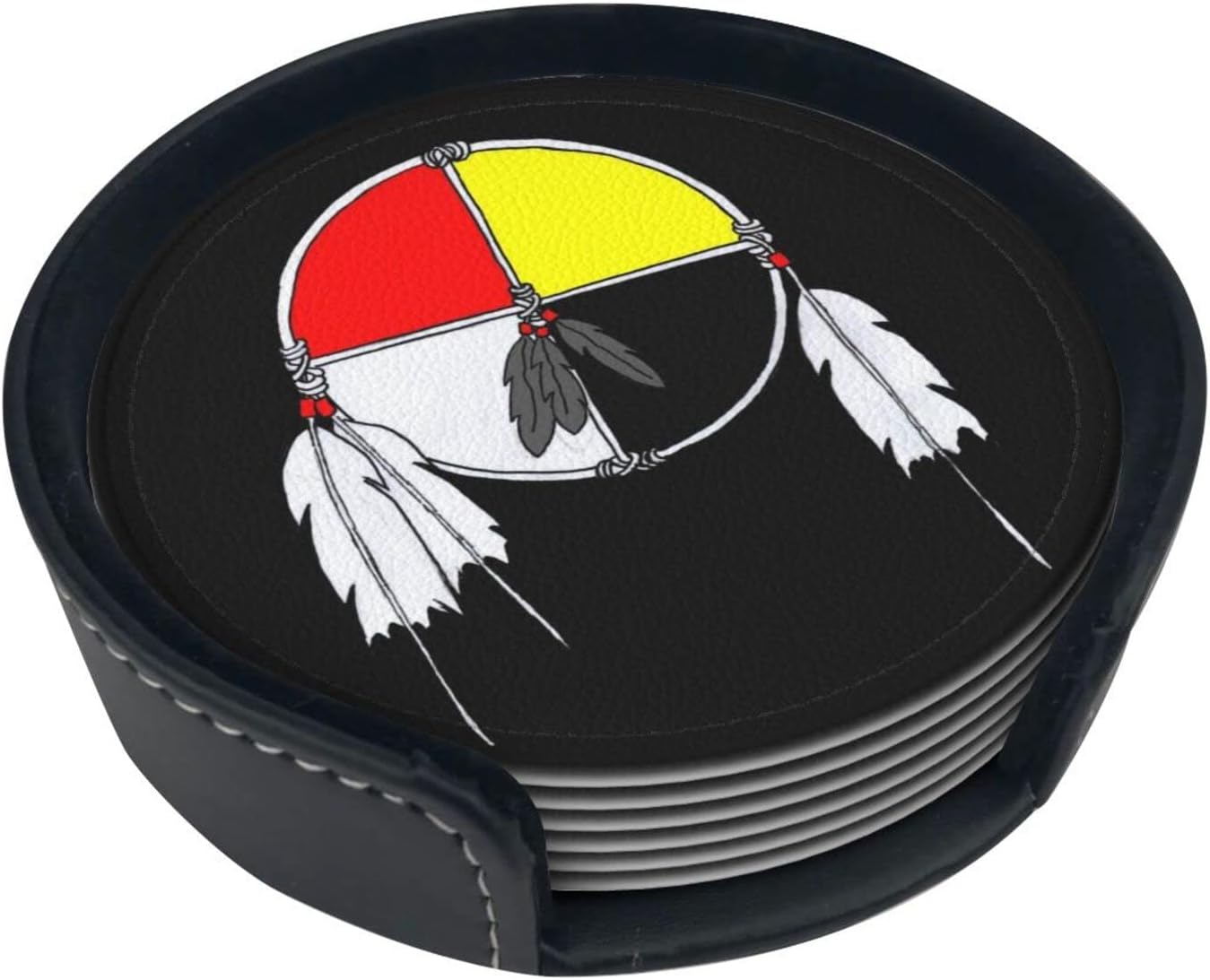 Amazon.com: Medicine Wheel Native Americans Coasters Tabletop ...