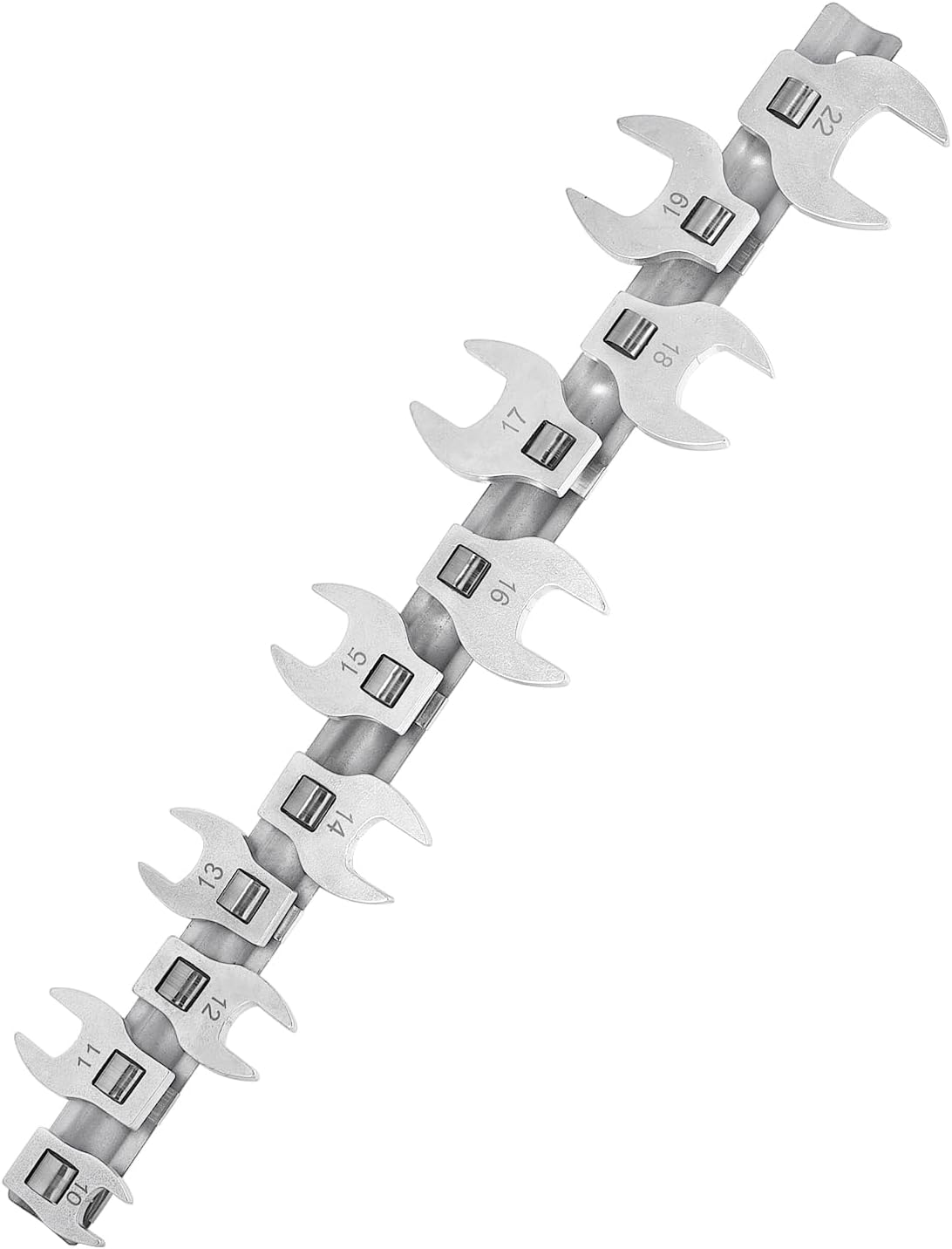 Funnytek 3/8 Inch Drive Crowfoot Wrench Set,11 Pieces Metric Crows Foot ...