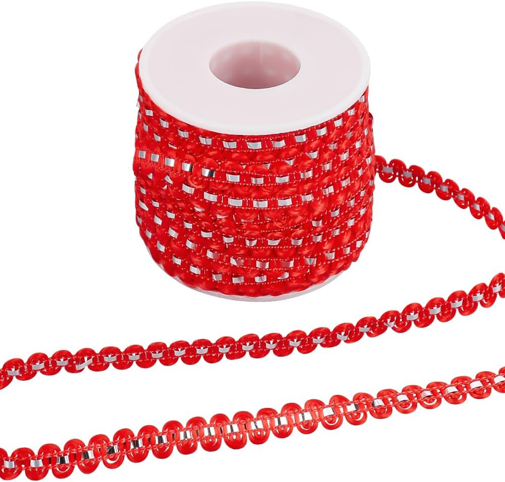 Amazon.com: GORGECRAFT 27.3Yds RIC Rac Trim Braided Ribbon 0.3" Wave ...