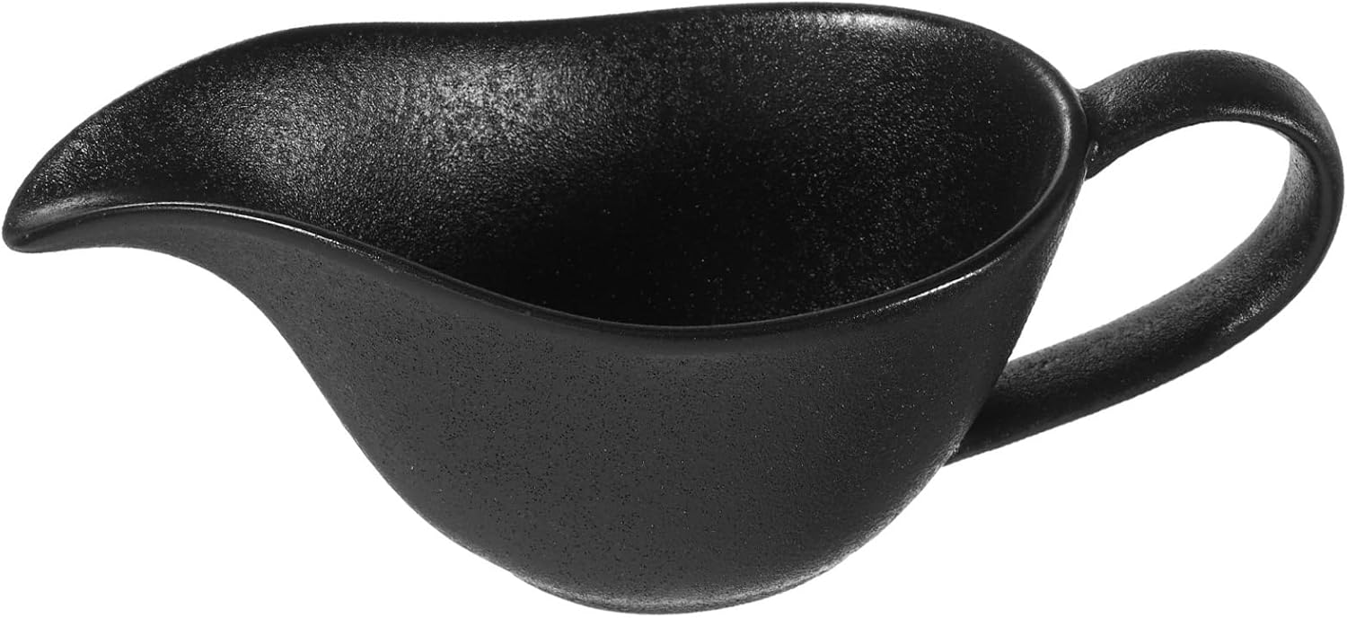 ULTECHNOVO Ceramic Gravy Boat with Ergonomic Handle, 16 Ounce Sauce ...