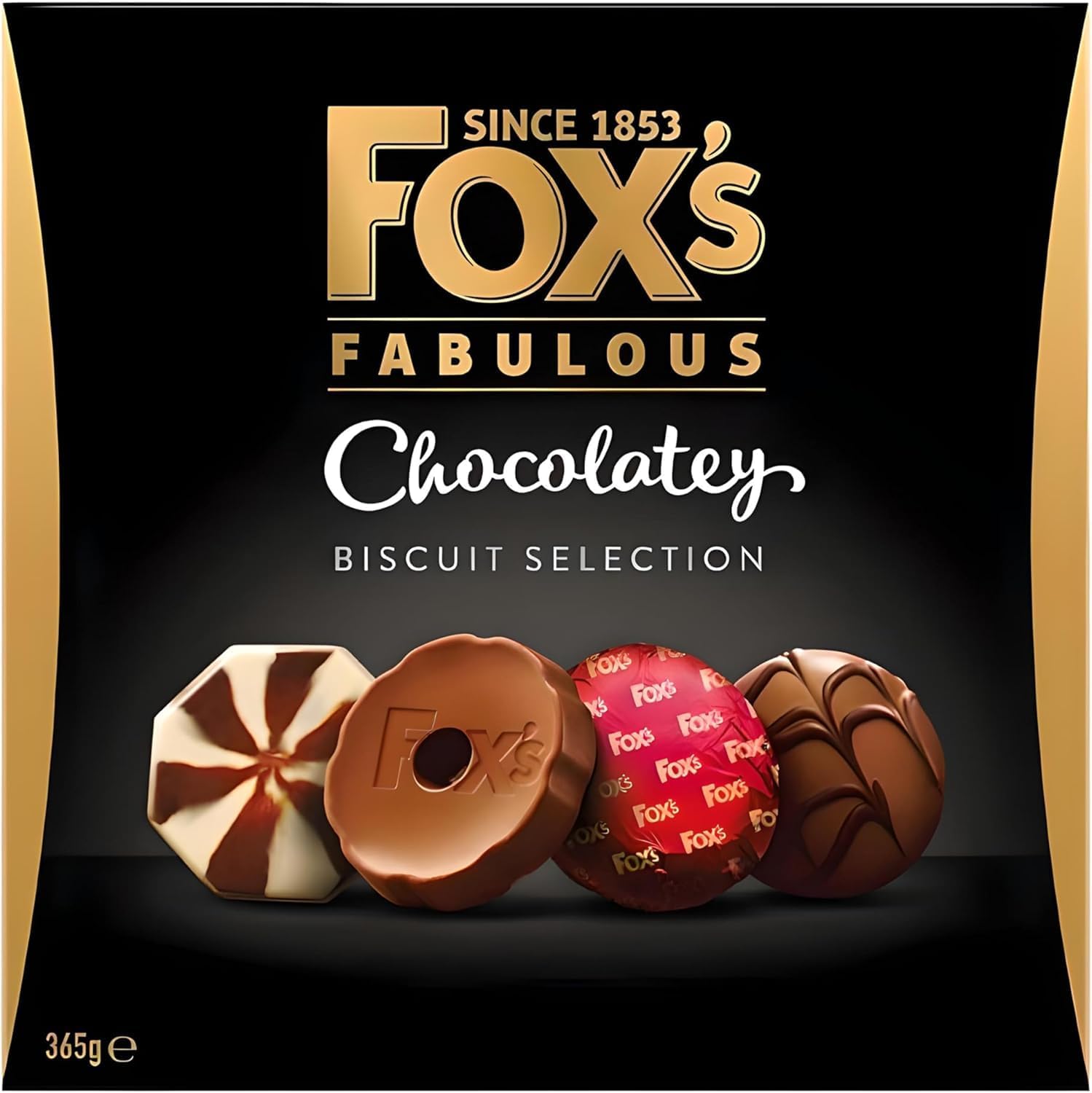 Fox's Fabulously Chocolatey 365g Luxury Biscuit Selection Box, Perfect ...