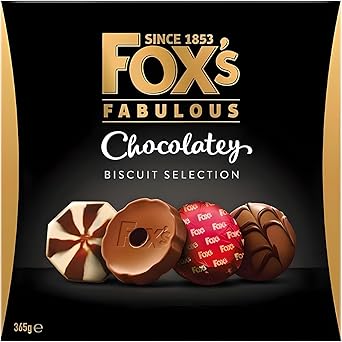 Fox's Fabulously Chocolatey 365g Luxury Biscuit Selection Box, Perfect ...