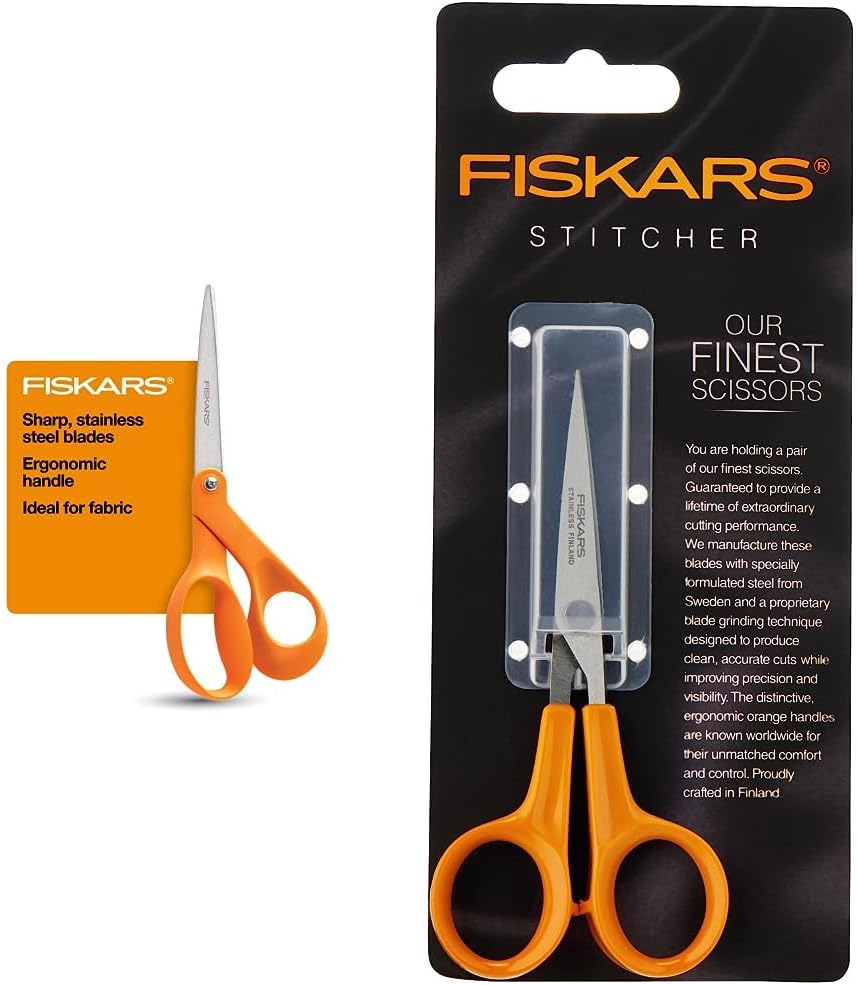 Amazon.com: Fiskars Original Orange Handled Ergonomic Stainless Steel ...