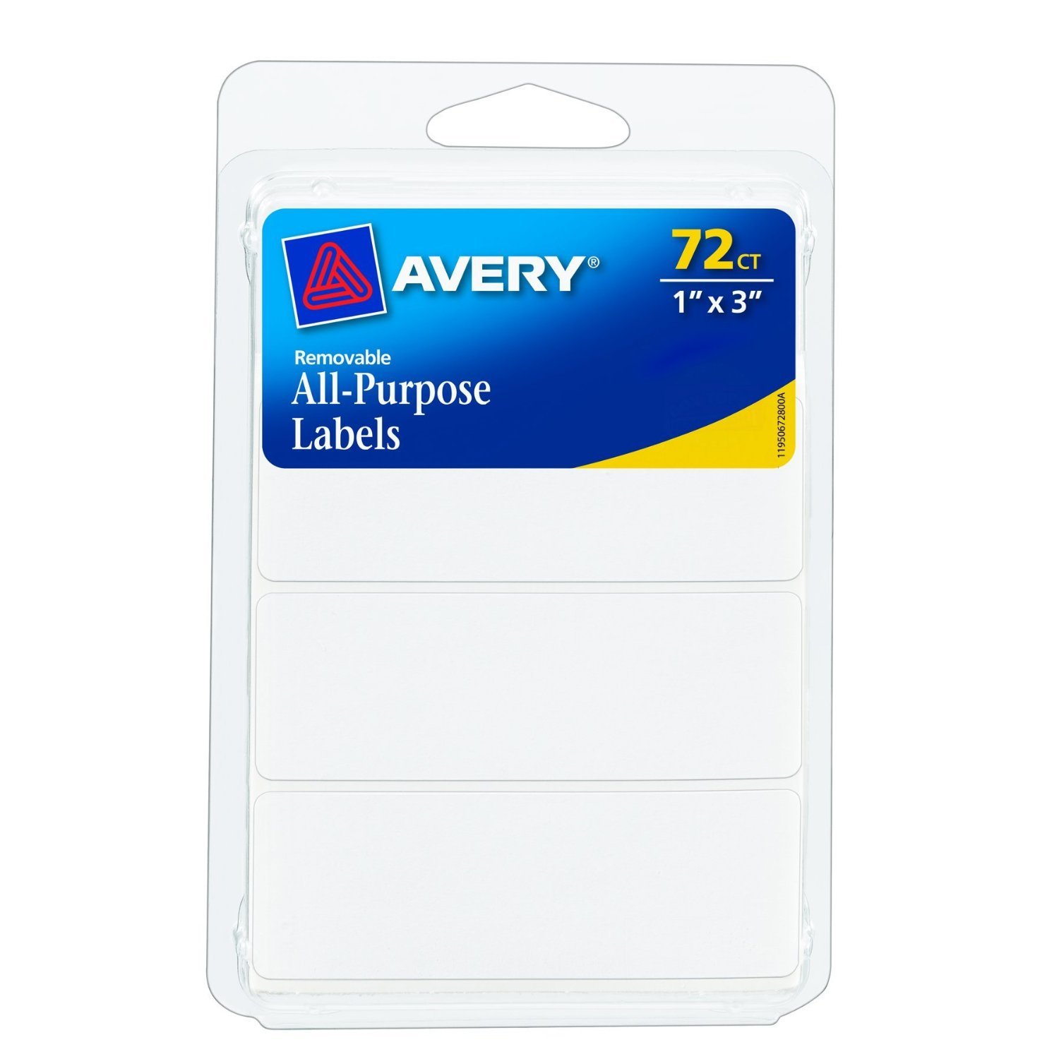Amazon.com : Avery Removable Writable Rectangular Labels, 1 x 3 Inch ...