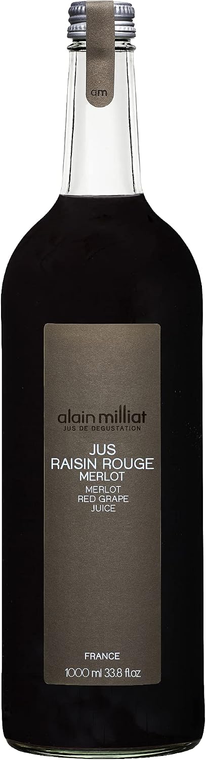 Alain Milliat Red Merlot Grape Juice - 1 Litre, 1 Bottle : Amazon.co.uk ...