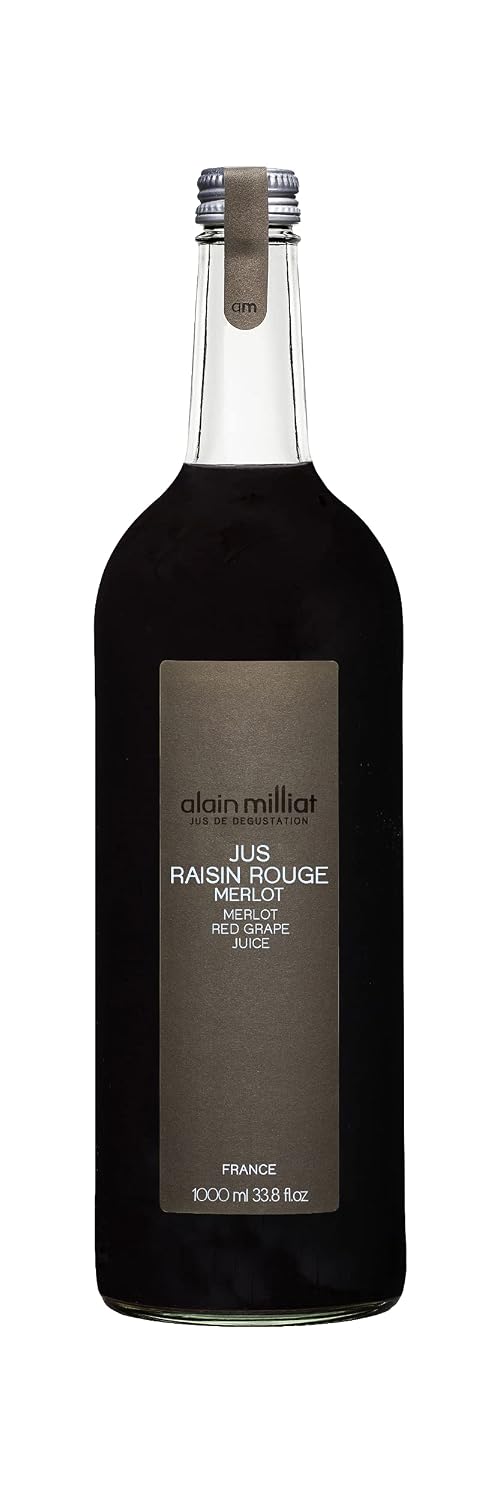 Amazon.com : Alain Milliat Red Merlot Grape Juice - 1 Litre, 1 Bottle ...