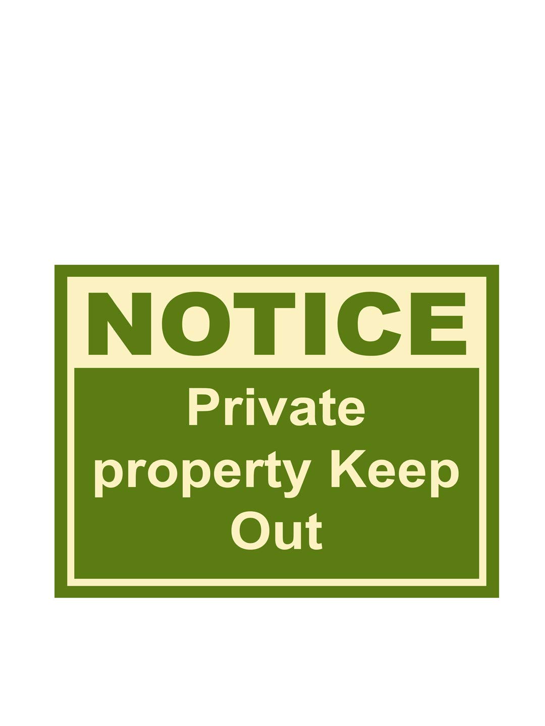 999Store office supplies sunboard notice private property sticker ...