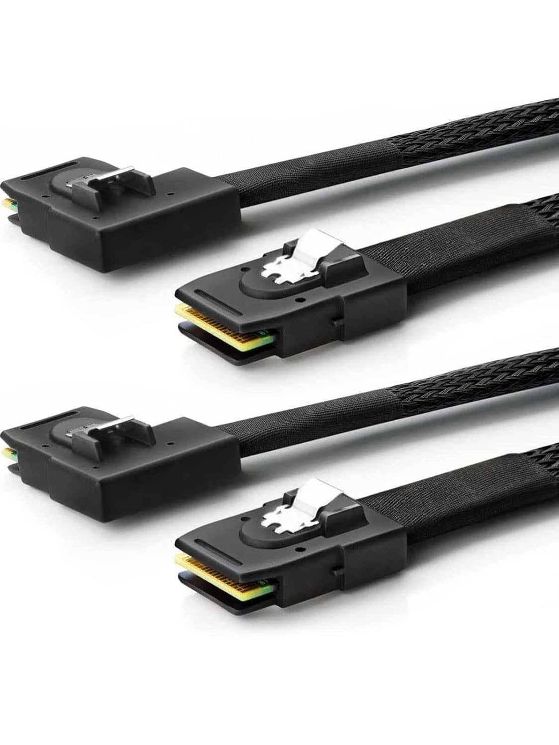 CableCreation 2 Pack Short Internal Mini SAS SFF-8087 to Right Angle ...