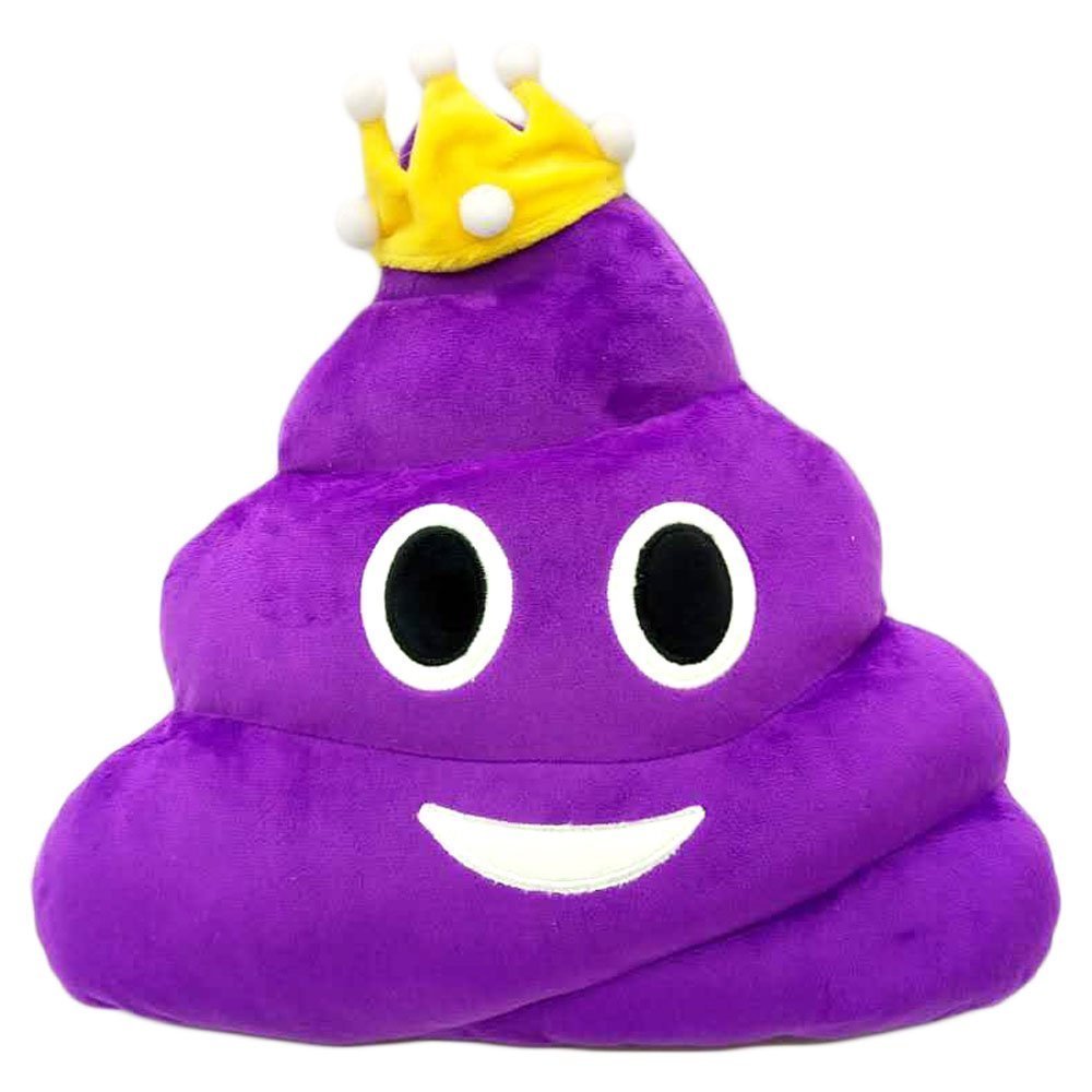 Buy Purple Queen Poop Princess Emoji Pillow Emoticon Stuffed Plush Toy ...