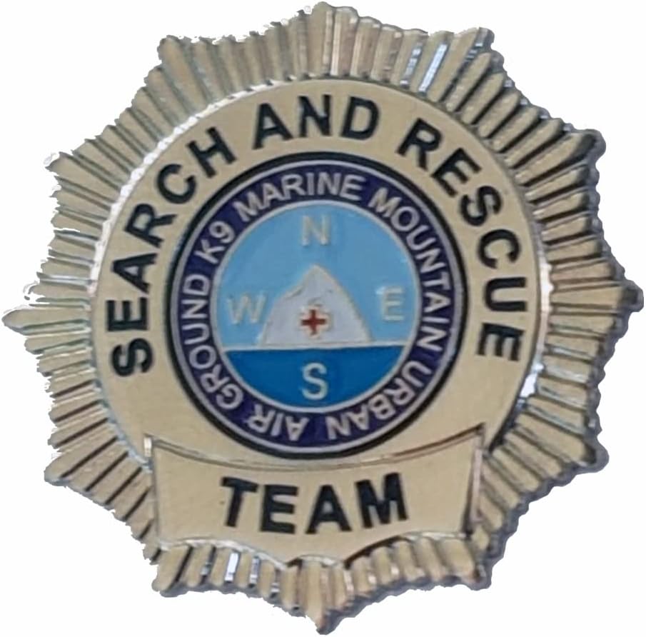 Amazon.com: Search and Rescue Lapel Pin Silver SAR Urban Rural Air K9 ...
