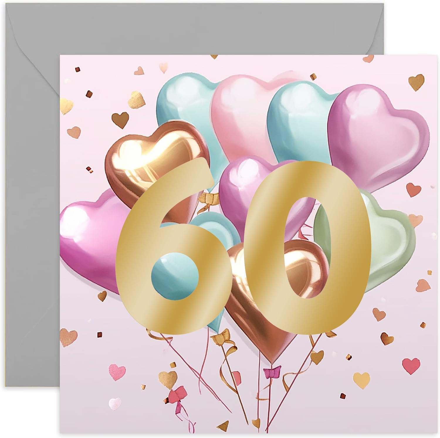 Old English Co. Classic 60th Brithday Cards for Women - Gold Foil ...