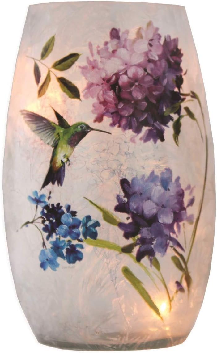 Amazon.com: Stony Creek 5.25" Light Up Vase with Hummingbird and ...
