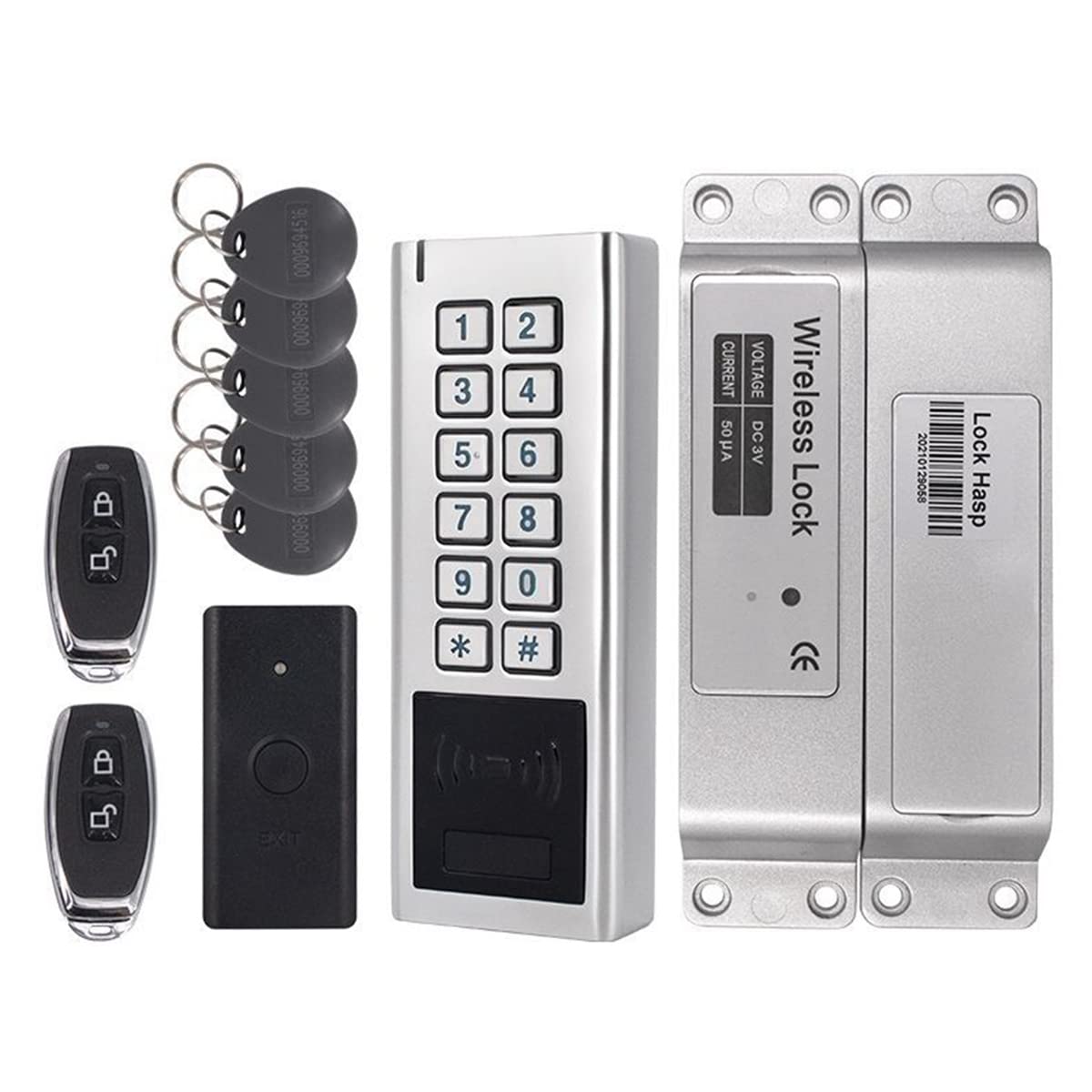 Buy Huhebne Outdoor Smart Door Lock Kit DIY Pas Swipe Card Access ...
