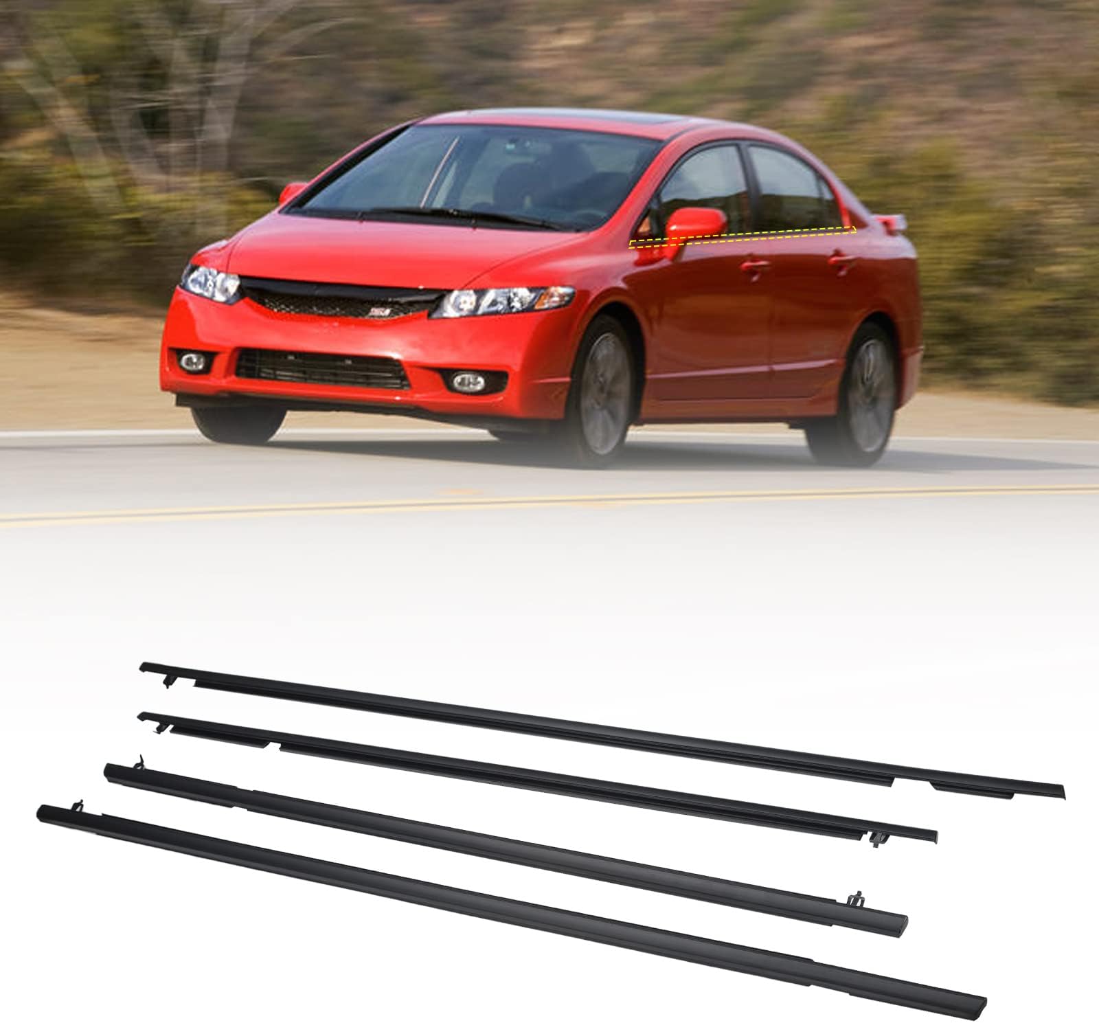 Amazon.com: Genuine Honda 72350-SNE-A01 Weatherstrip : Automotive