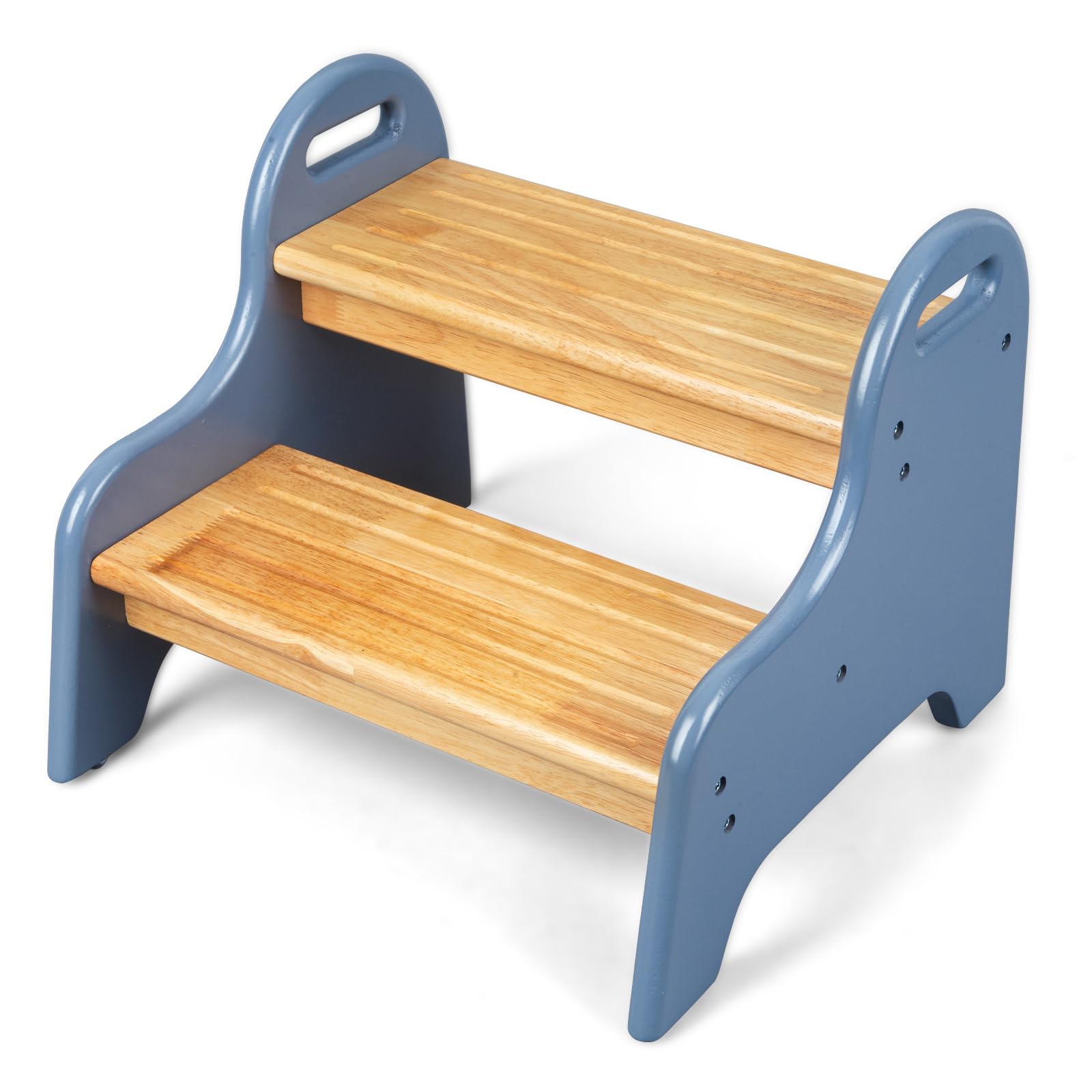 Amazon.com: StrongTek Kids 2 Step Stool, Oak Wood Step Stool for ...