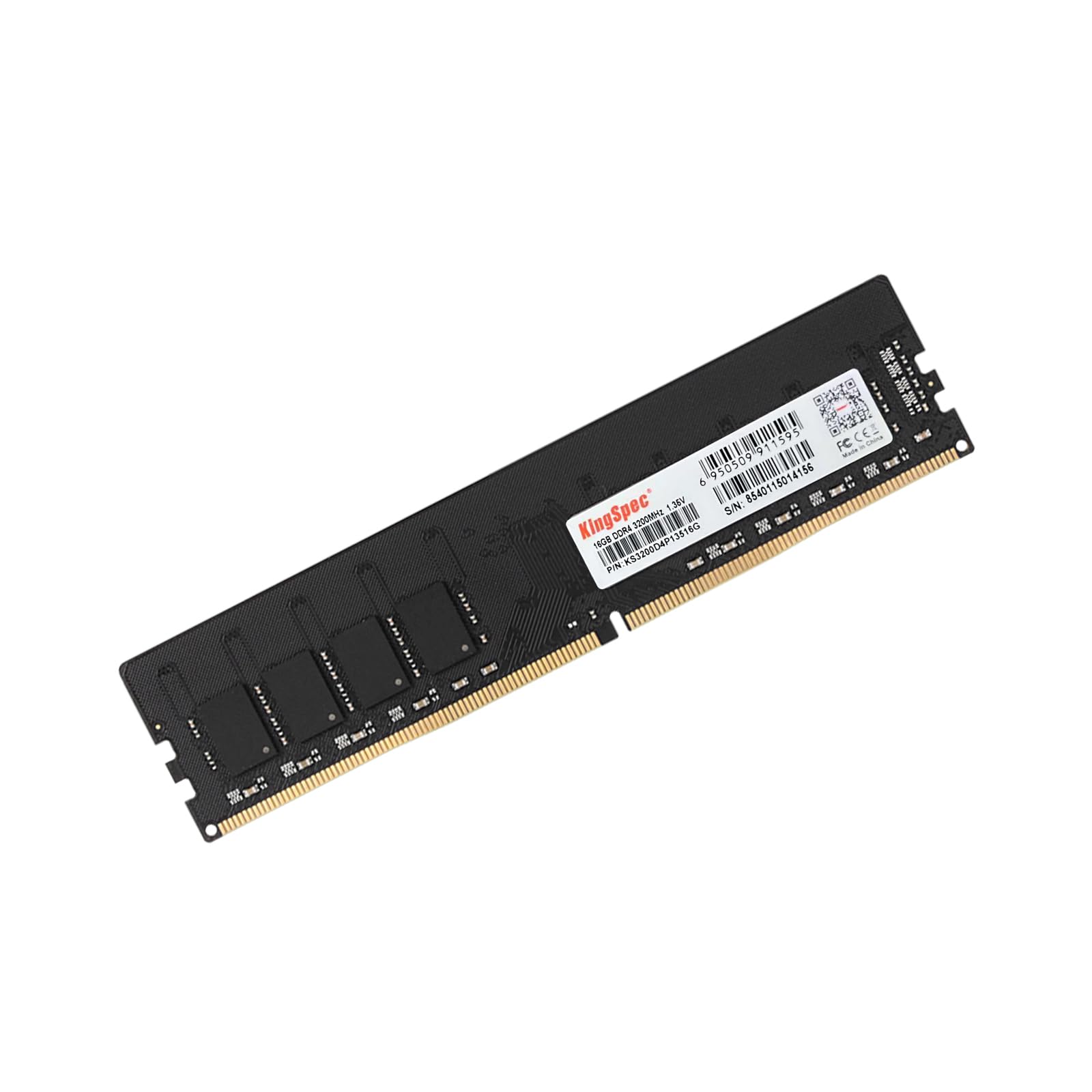 KingSpec 16GB DDR4 RAM 3200MHz, 1.35V 288-PIN DIMM CL18 Desktop Memory ...