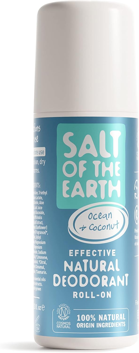 Salt of the Earth Natural Deodorant Roll On Ocean & Coconut - 100% ...