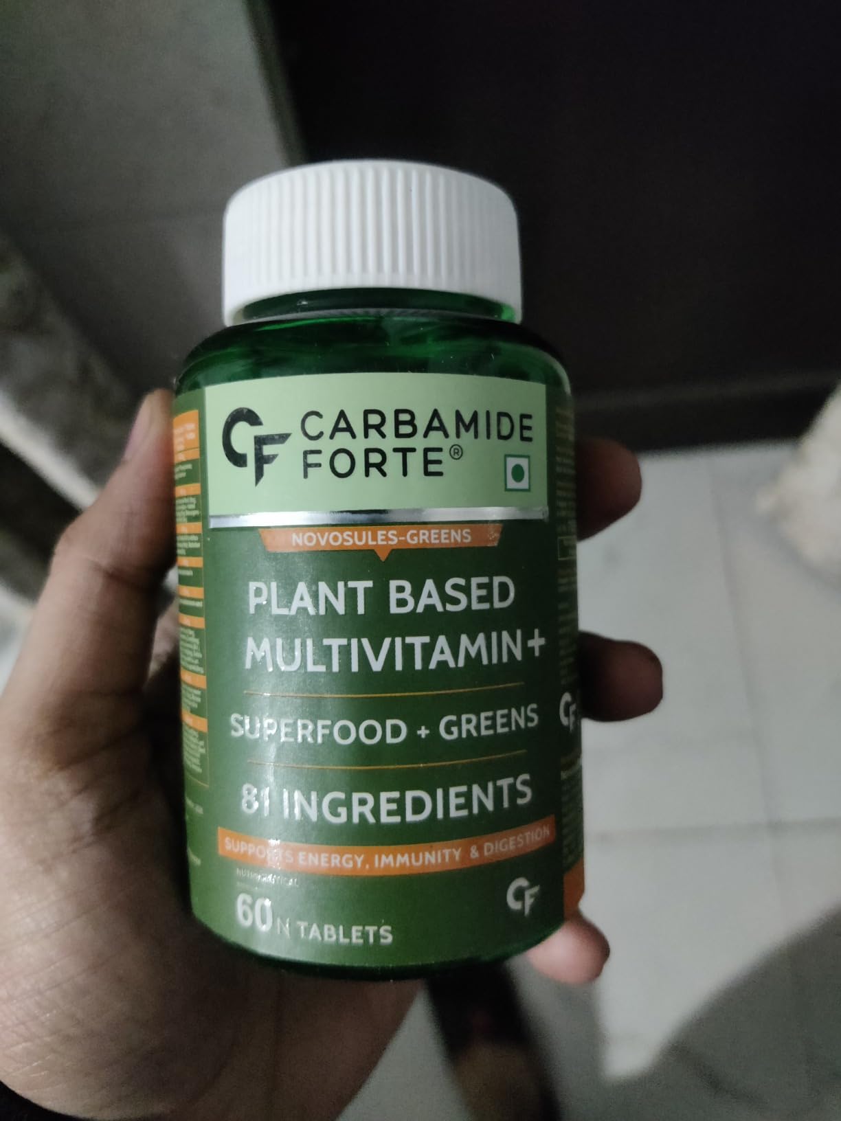 Carbamide Forte Plant Based Multivitamin Tablets with 81 Ingredients f