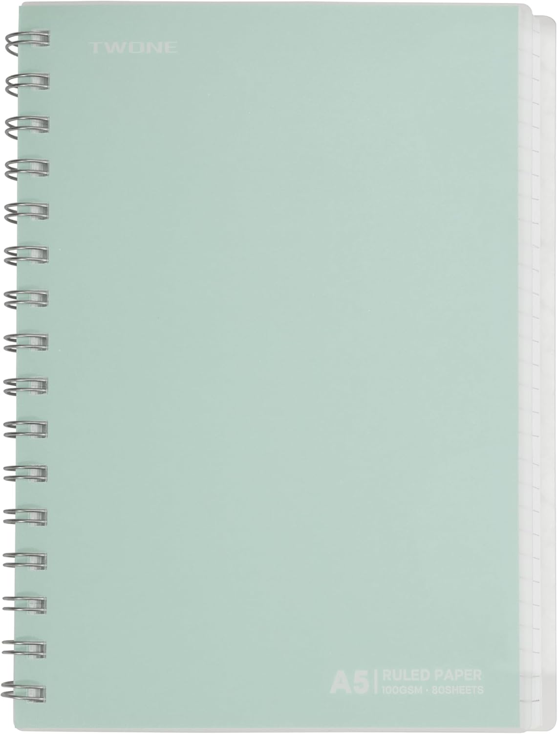 Amazon.com : TWONE Spiral Notebook, 7"x10", 140 line Ruled Pages ...