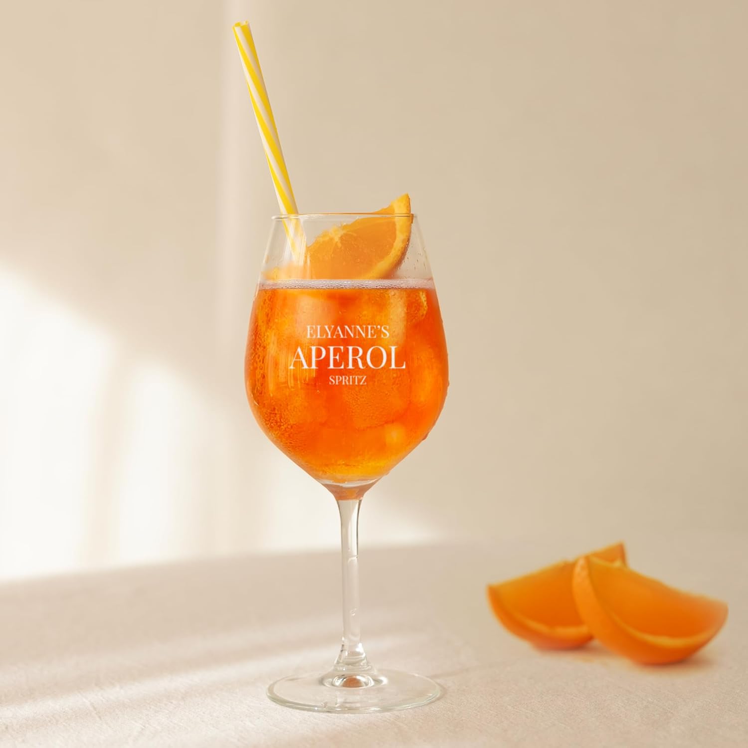 your surprise Copa de Aperol Spritz personalizado con nombre o mensaje ...