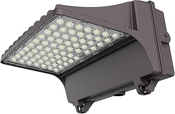 Full Cut-Off LED Wall Pack Light with Dusk to Dawn Photocell, 80W/60W ...