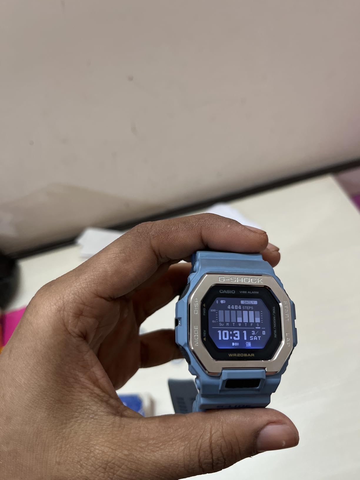 Casio G-Shock GBX-100-2ADR Bluetooth Digital Cyan Dial Men (G1566 ...