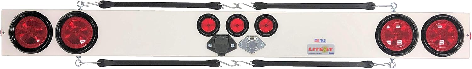 Amazon.com: Custer WP60R 60", Round Lights, 4 & 7 Pin Connection, White ...