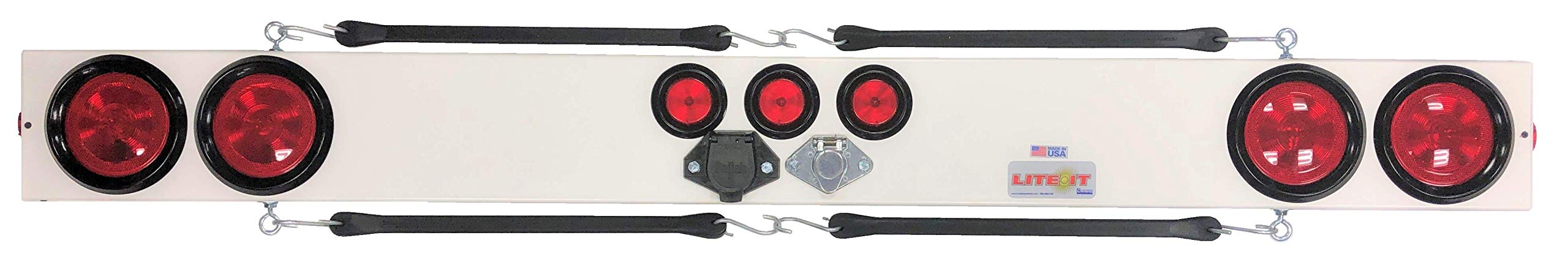 Amazon.com: Custer WP60R 60", Round Lights, 4 & 7 Pin Connection, White ...