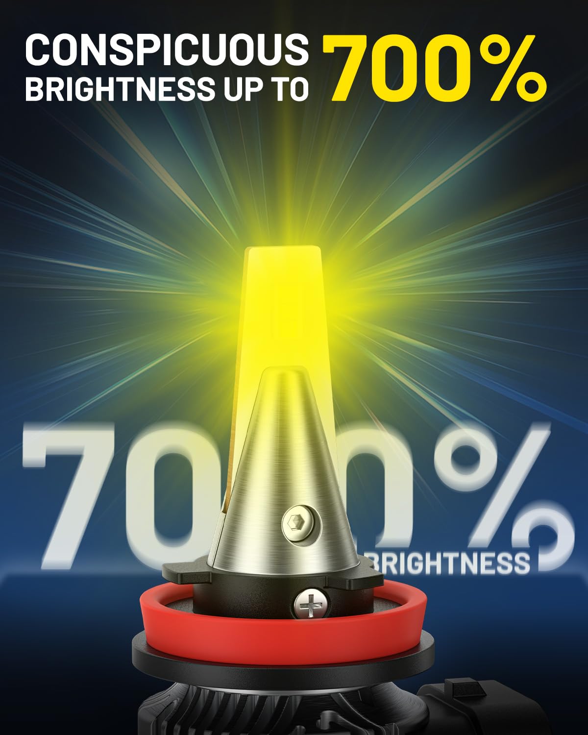Snapklik.com : AUXITO Upgraded H11 H8 H16 Yellow LED Fog Light Bulbs ...