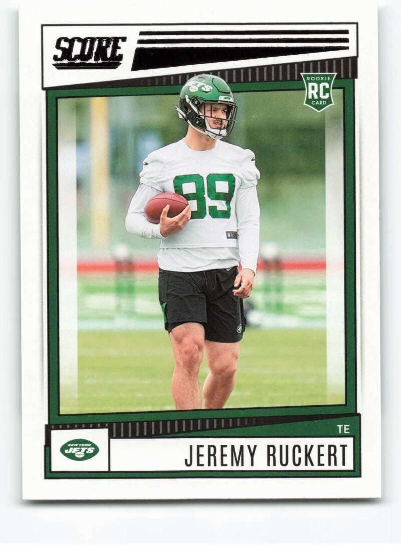 Amazon.com: 2022 Score #373 Jeremy Ruckert RC Rookie New York Jets NFL ...