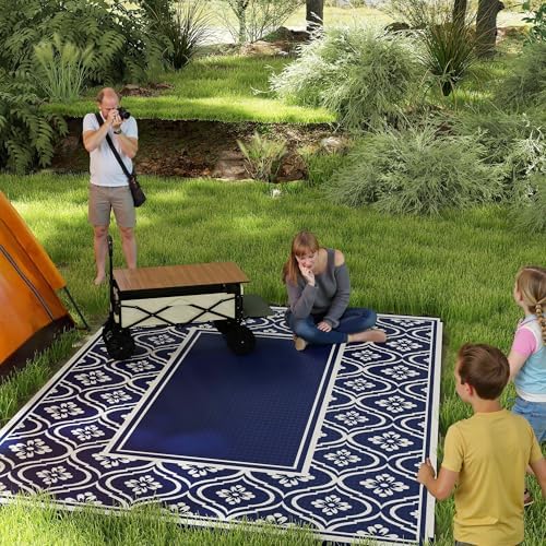 Amazon.com: Outsunny Outdoor Rug for Patio, 9' x 12' Waterproof Large ...