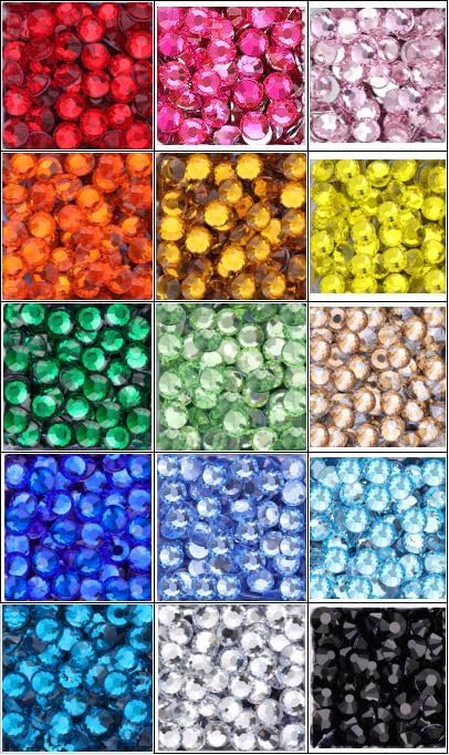 Amazon.com: 7800Pcs Hotfix Rhinestones for Clothing, Multicolors SS10 ...