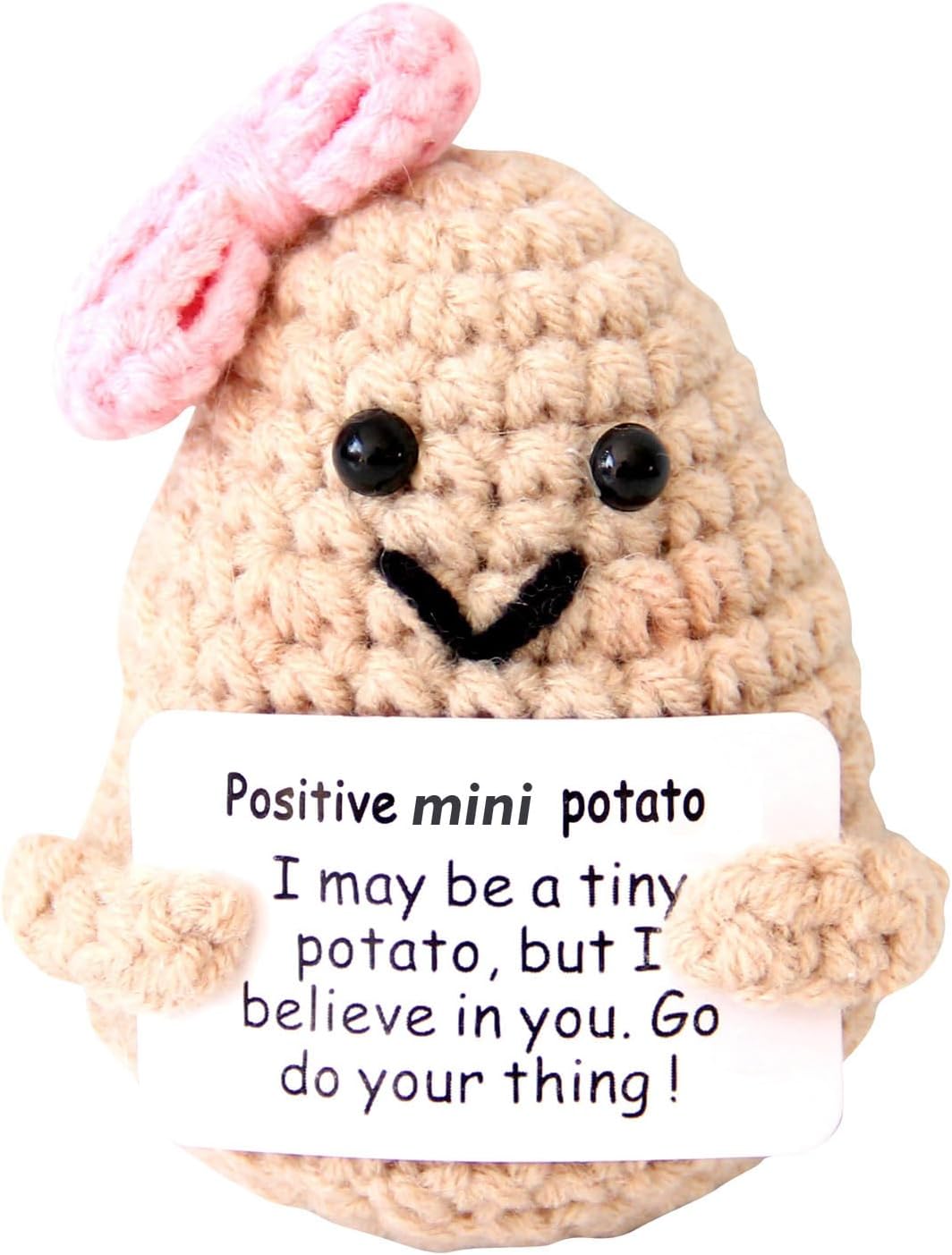 Amazon.com: ZZRWish Tiny Potato, Crochet Positive Knitting Kits ...