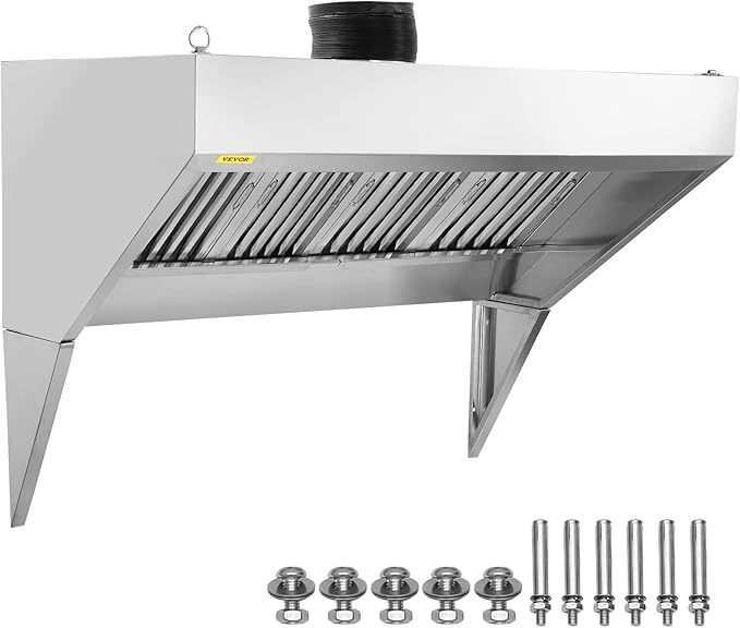 Amazon.com: VEVOR Commercial Exhaust Hood, 8FT Food Truck Hood Exhaust ...