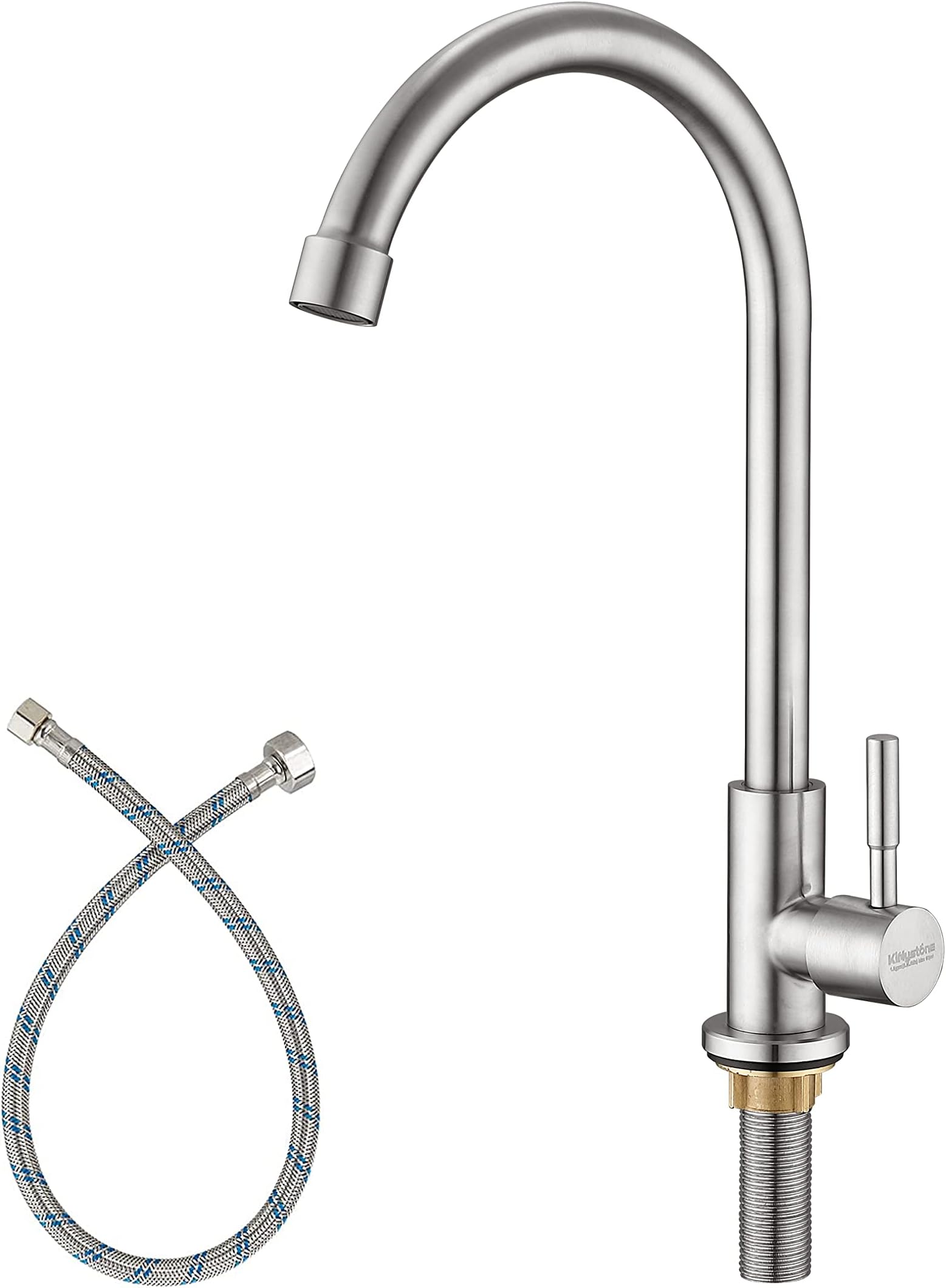 Cold Water Faucet Only, High Arc Single Handle One Hole Faucet for ...