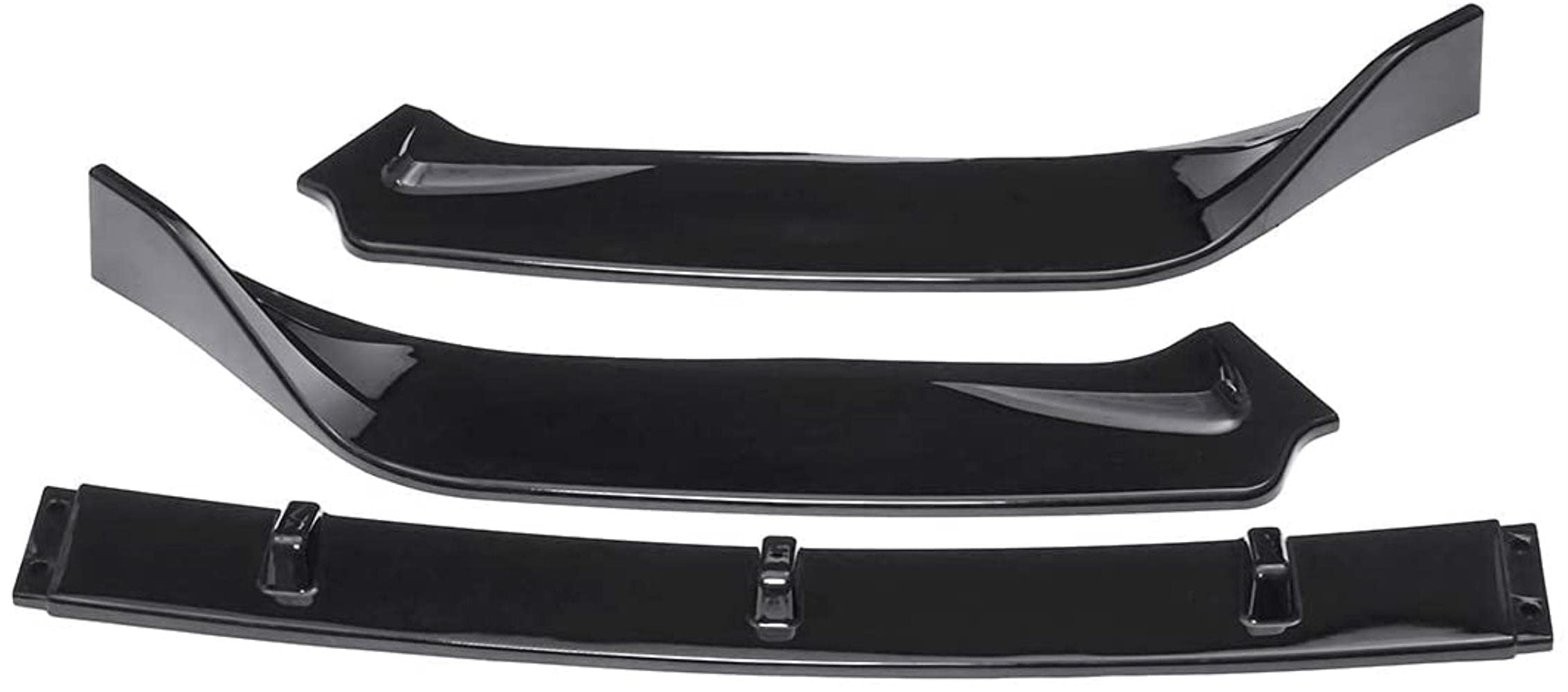Buy YBNB 3Pcs Car Front Spoiler Lip, Carbon Fiber Front Bumper Chin ...
