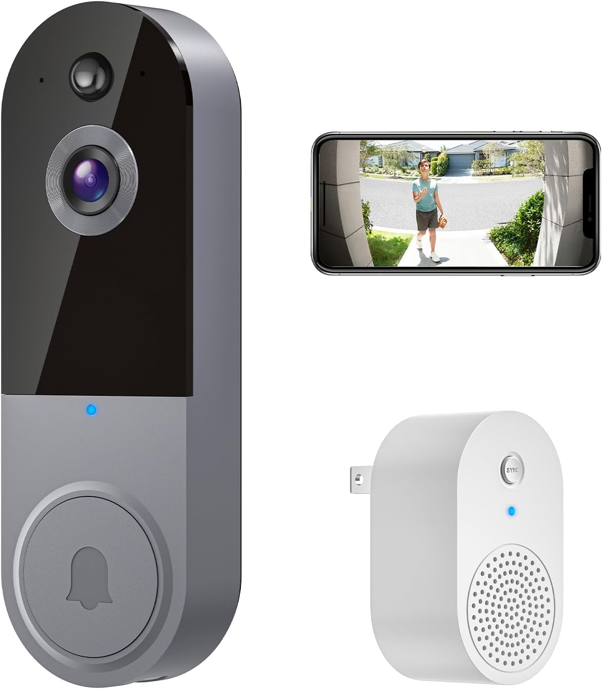 Amazon.com: Tapo TP-Link Smart Video Doorbell Camera, Battery Powered ...