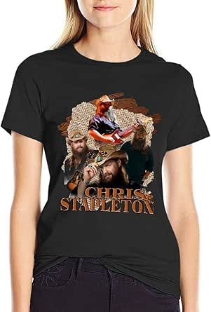 Chris Guitarist Music Stapleton Shirt Women's Short Sleeve T-Shirt ...