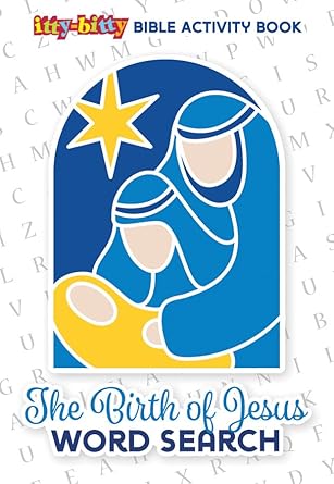 The Birth of Jesus Word Search: itty-bitty Activity Book (pack of 6 ...
