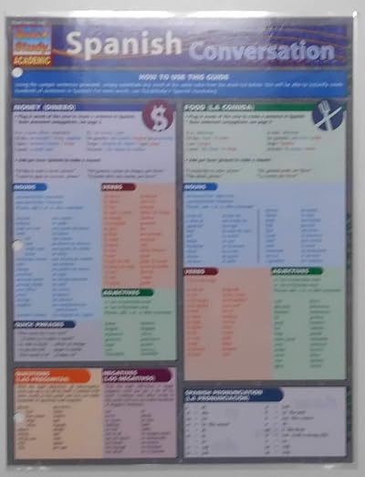 Spanish Conversation (Quick Study Academic): BarCharts, Inc ...