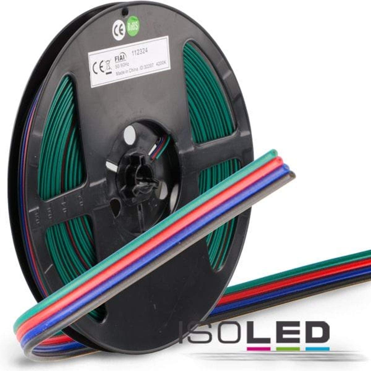 RGB Kabel, 4-polig, Farbkennzeichnung, 4x0,5mm, Bund 10m : Amazon.de ...