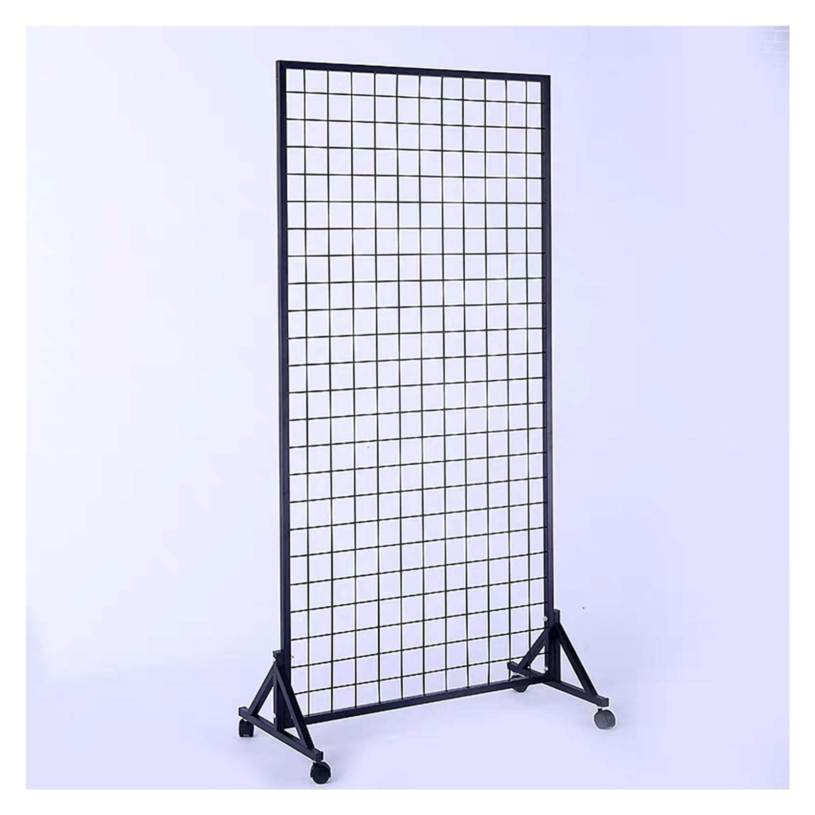 Wire Grid Display Racks Grid Panel On Wheels White 185 X 50 X 50cm