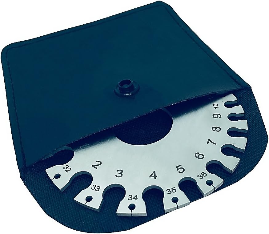 Amazon.com: MIKIKI Stainless Steel Wire Gauge, Round AWG SWG Wire Gage ...