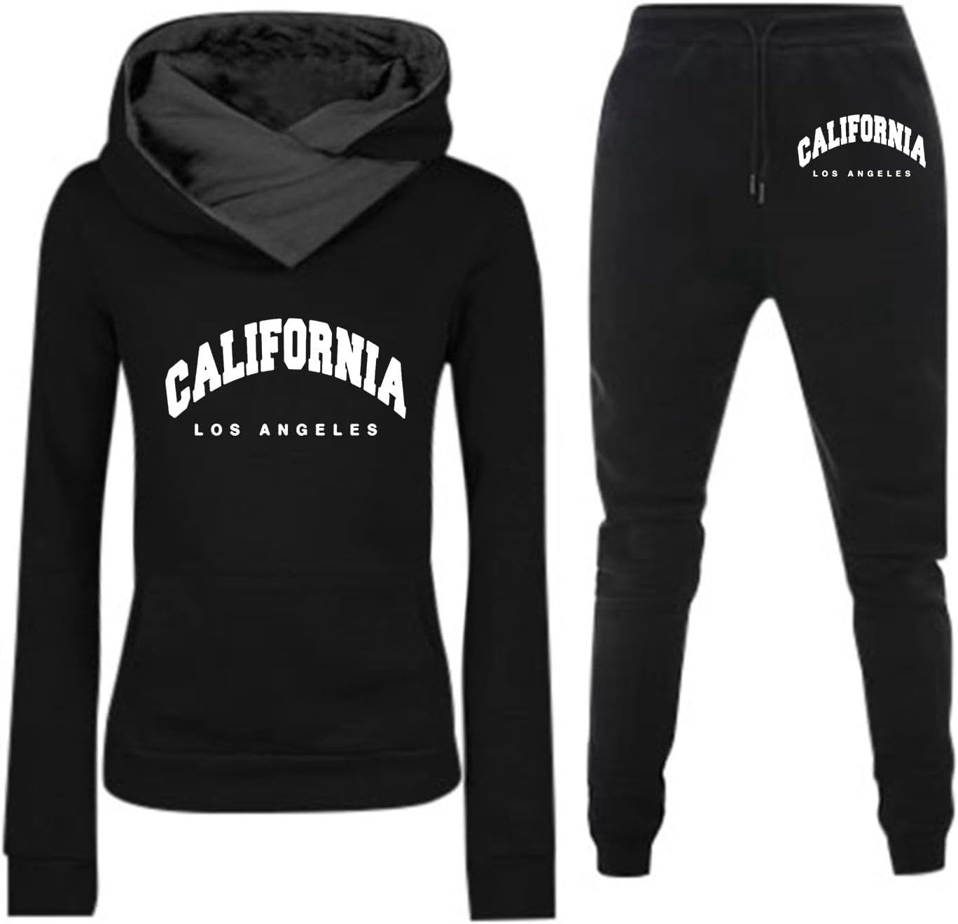 Amazon.com: Womens Jogger Suits Plus Size Matching Sweat Sets Travel ...