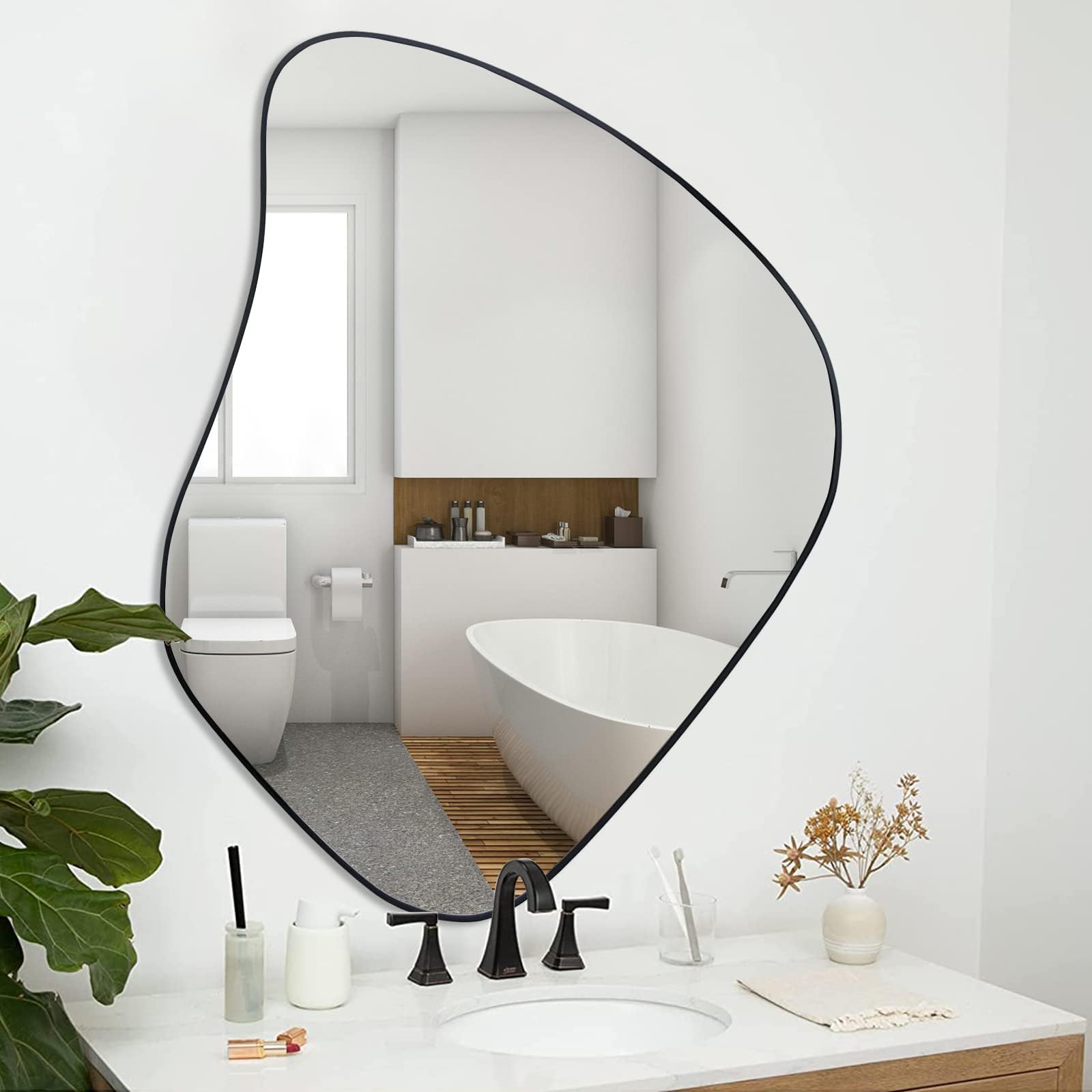 Amazon.com: Dorlicecass Irregular Wall Mirror - Wall Mirrors Decorative ...