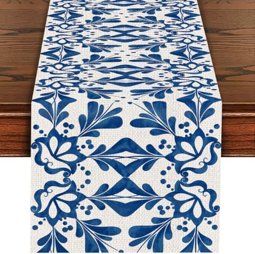 Amazon.com: Italy Blue Tiles Runner Decorative, Italian Lemons Summer ...