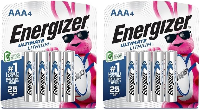 Amazon.com: Energizer AAA Batteries, Triple A Lithium, 4 Count (Pack of ...