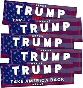 Amazon.com: Mandark 5PCS Car Trump 2024 Stickers, President Donald ...