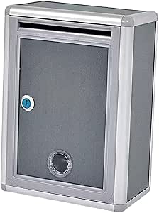 Locking Wall Mounted Mailbox Key Lock Mailbox Waterproof Vertical ...