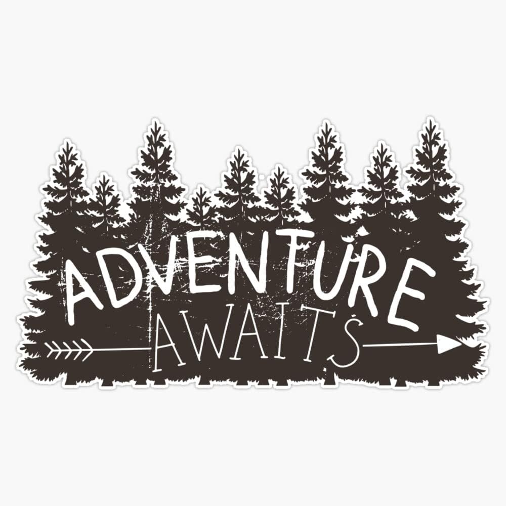 Amazon.com - Adventure awaits Sticker Bumper Sticker Vinyl Decal 5"